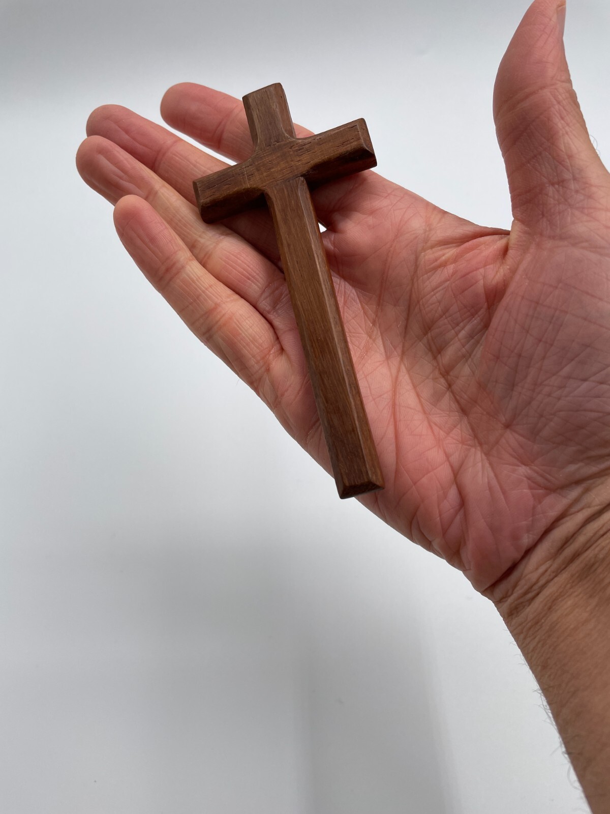Simple and Solid Wooden Hand Cross – Small Size | eBay