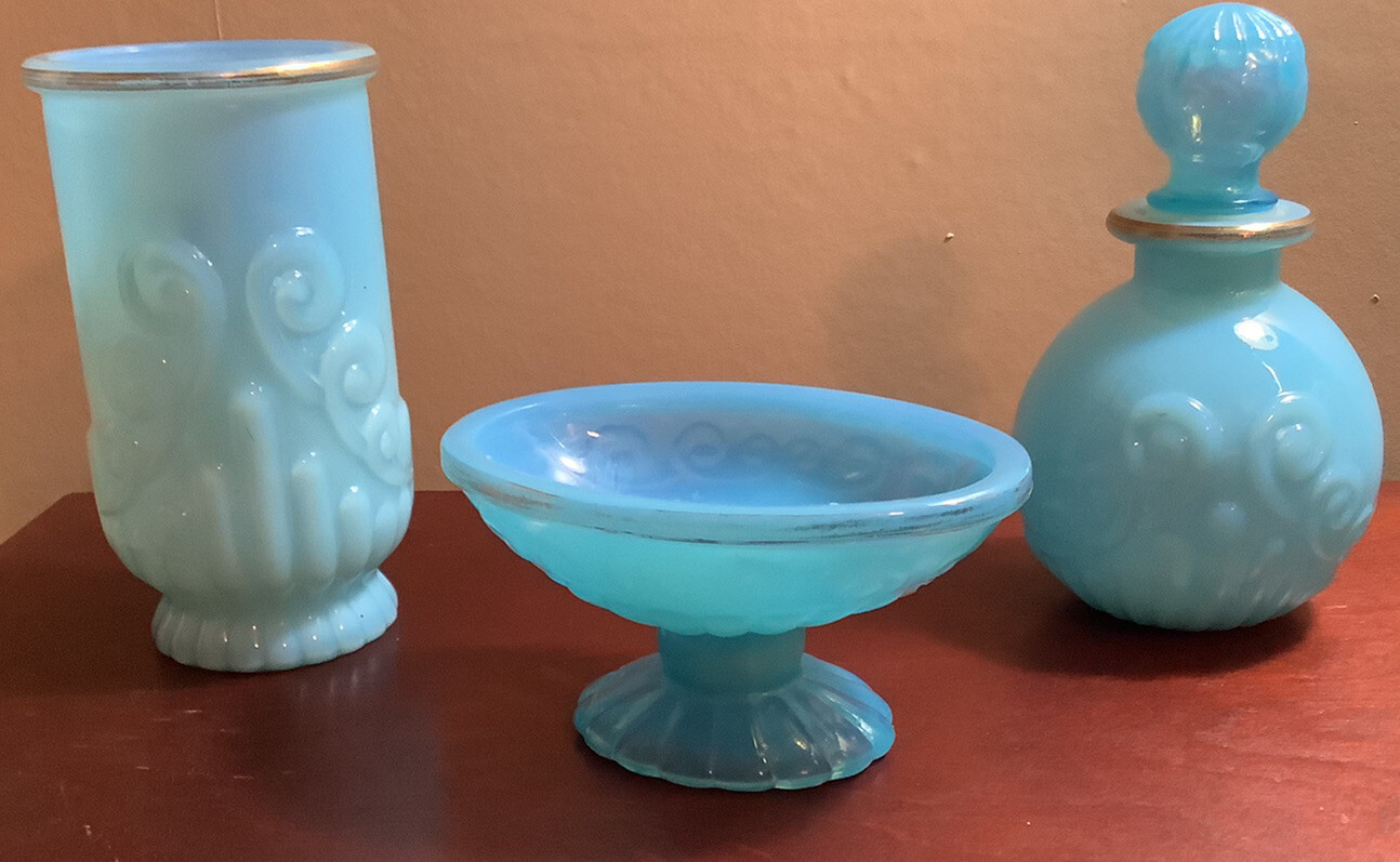 Vintage Avon Vanity 3 Bath Set of Soap Dish, Cup and Lotion Jar No ...