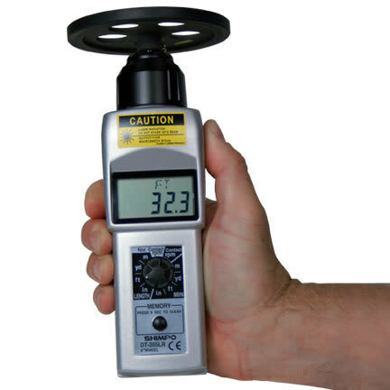 SHIMPO Dt-205lr-s12 Handheld Tachometer With 12 Wheel LCD Display 6 ...