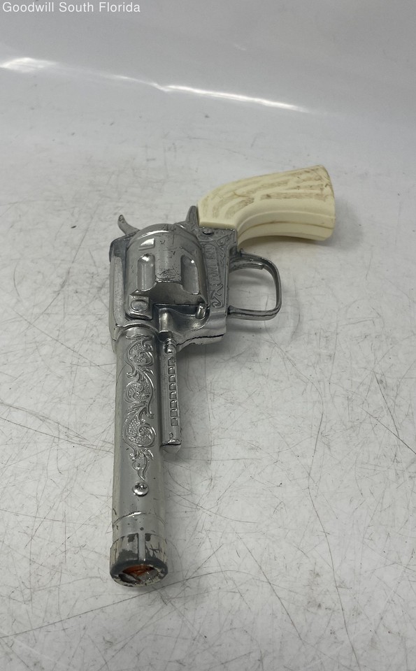 Vintage Chrome Western Revolver Ivory Handle Pony Boy Toy Cap Gun | eBay