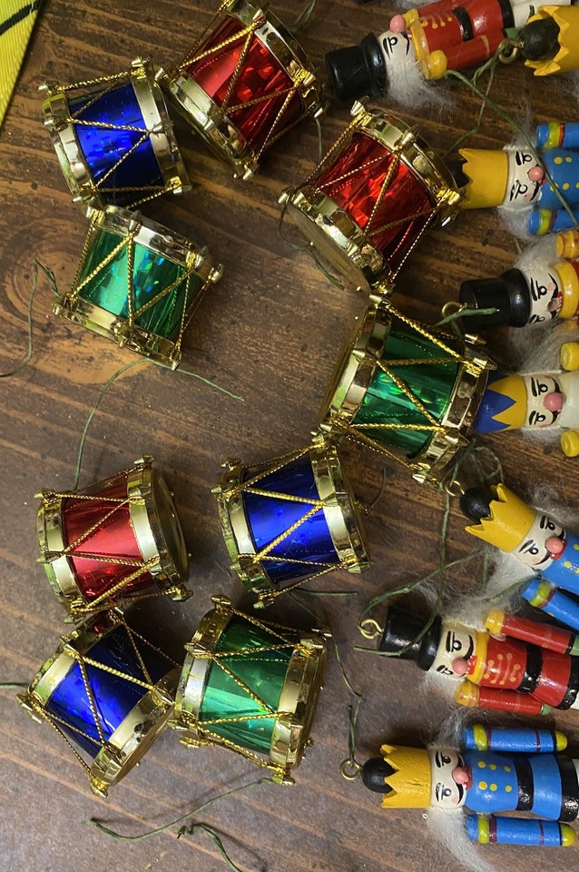 Lot Of 21 Nutcracker miniature drum Ornament Set | eBay