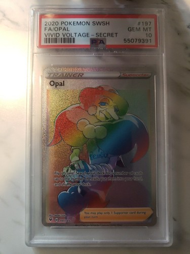 Pokemon Vivid Voltage Opal Full Art Secret Rare Rainbow #197 PSA 10 | eBay