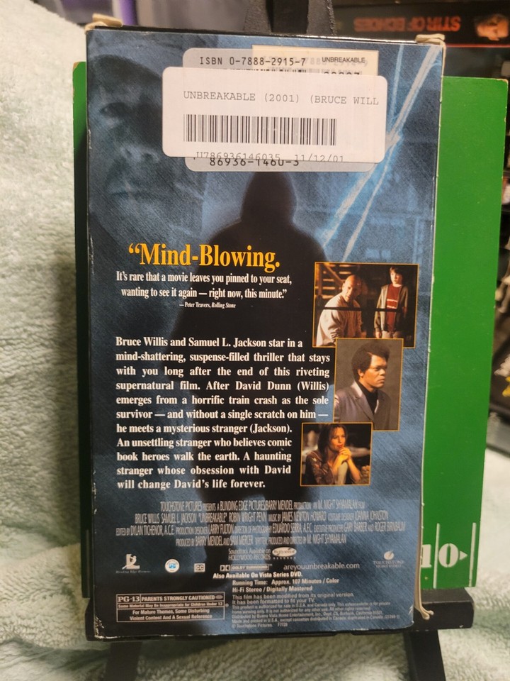 Unbreakable (VHS, 2001) 786936146028| eBay