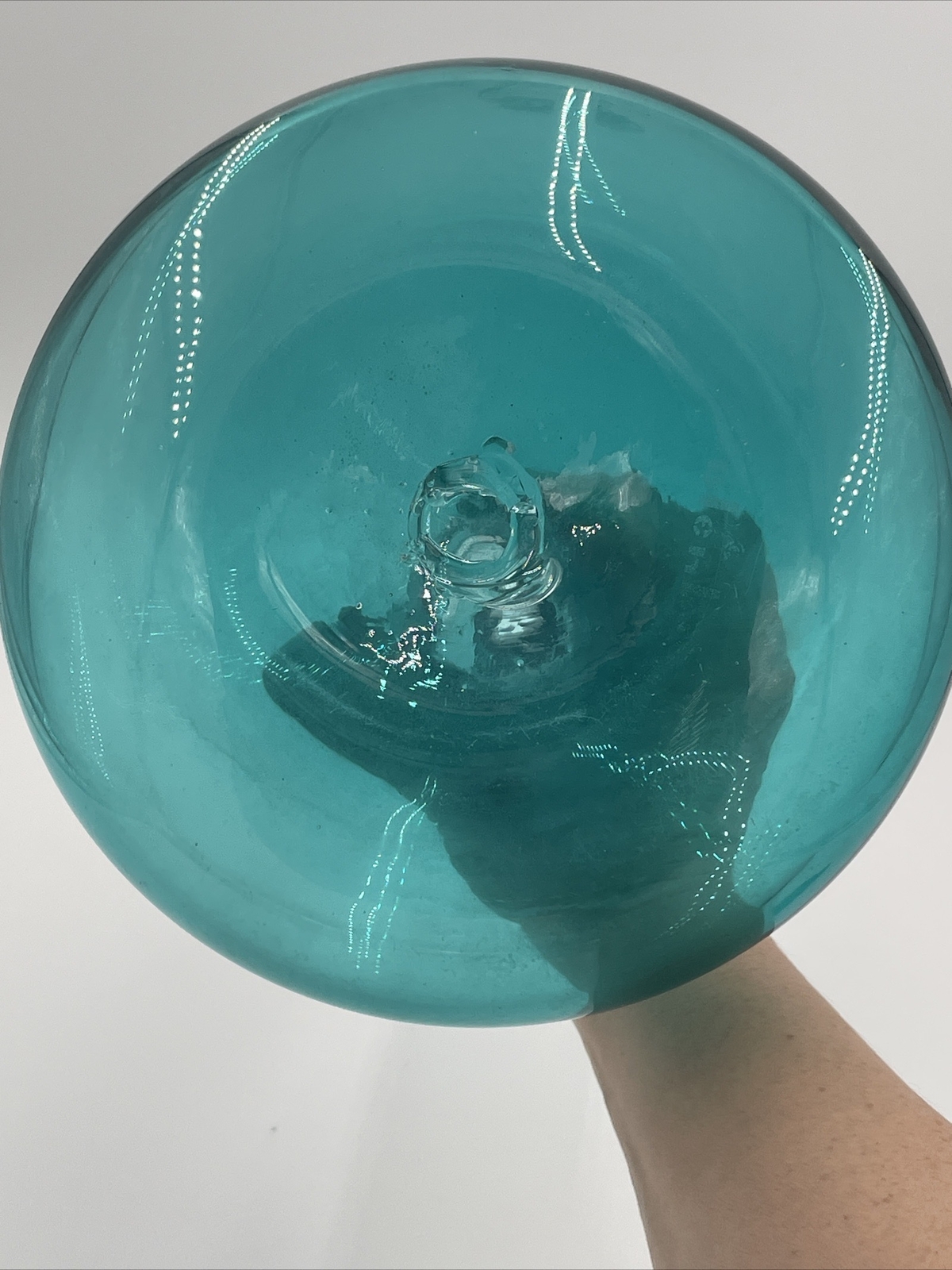 MCM BLENKO AQUA WAYNE HUSTED DECANTER GENIE BOTTLE W/STOPPER 5815 S | eBay