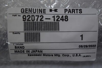 Kawasaki OEM Fuel Tank Band 92072-1248 | eBay