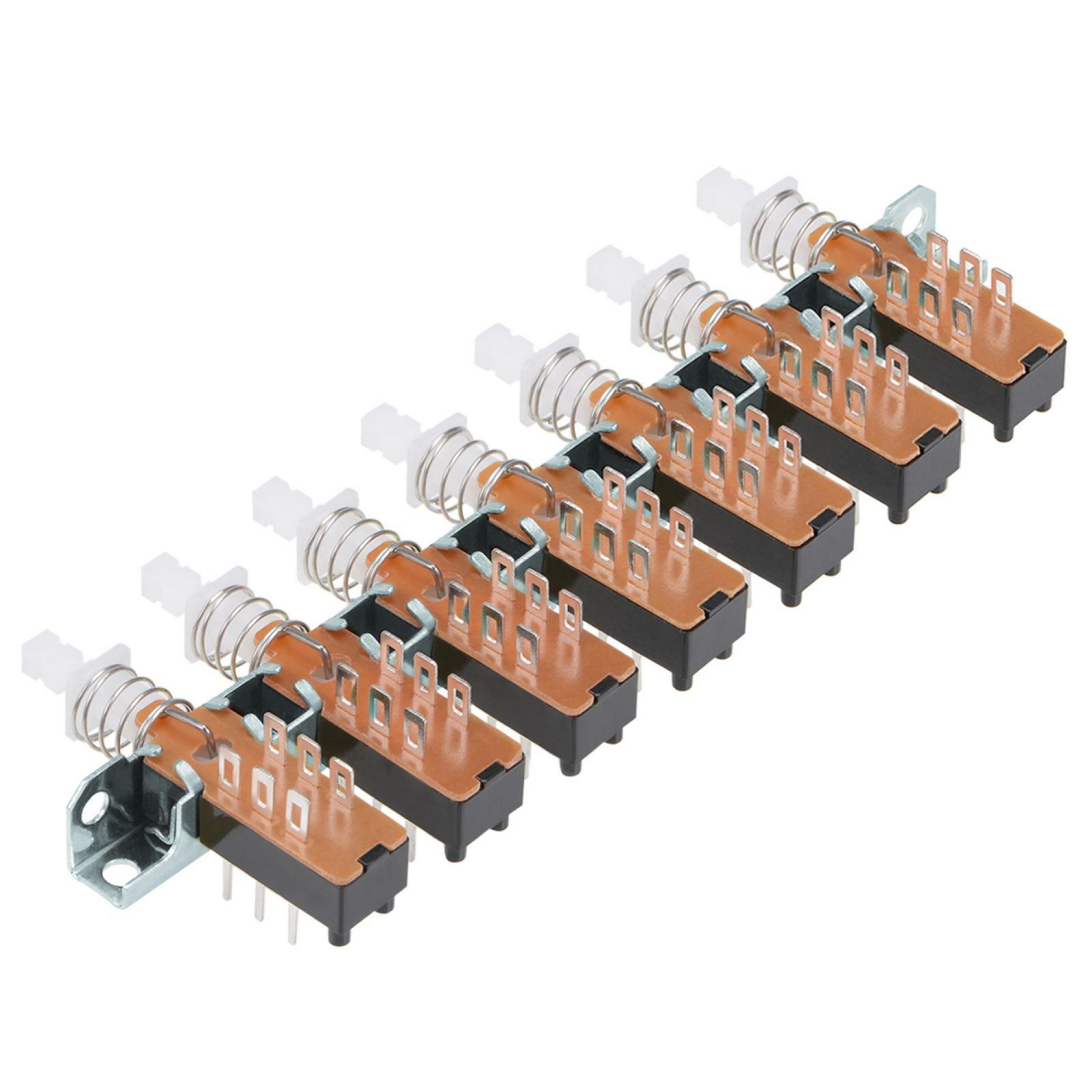 Interlock Push Button Switch Piano Type DPDT 6 Pin 7 Row | eBay