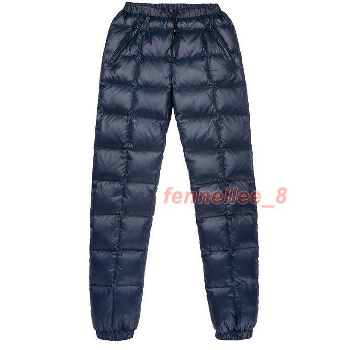 Stylish Women's Duck Down Pants Warm Slim Fit Casual Trousers Winter ...