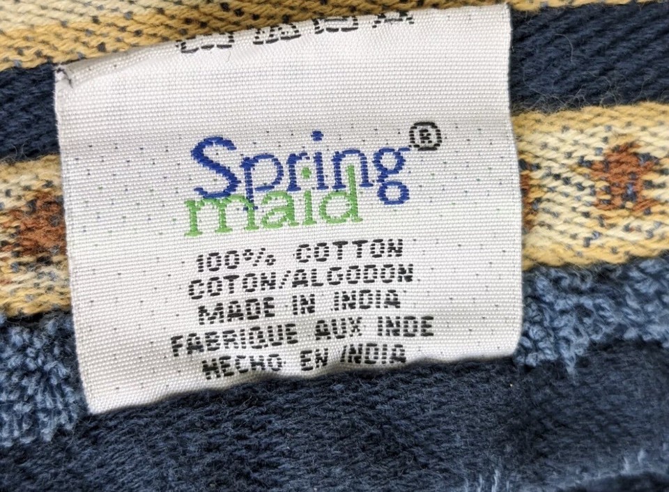 Vtg Springmaid Hand Towel Star Sun Moon Celestial Bathroom India Y2K ...