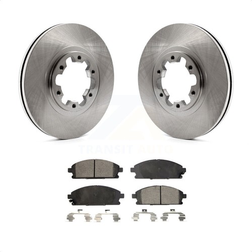 Front Disc Brake Rotors Semi-Metallic Pad Kit For Nissan Pathfinder ...