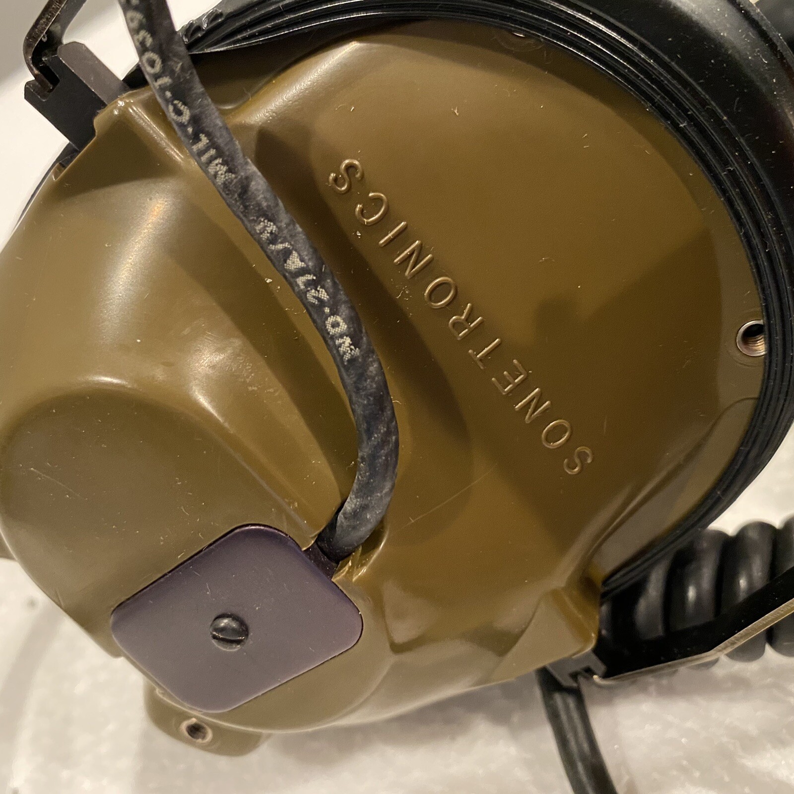 New Sonetronics Military Noise Cancelling Headset H-227/U USGI US Army ...
