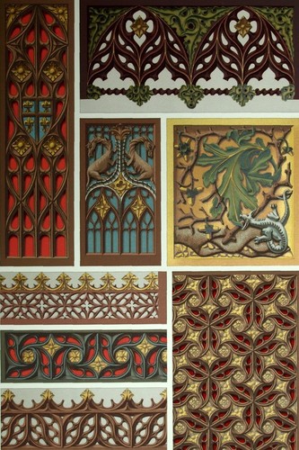 Style Middle Ages Decoration Ornament Lithography | eBay Australia