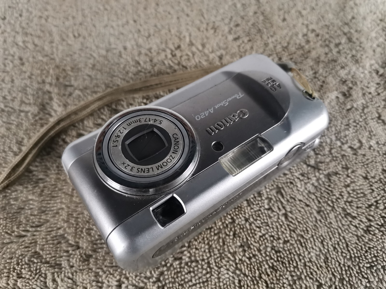 Canon PowerShot A420 4.0MP Compact Digital Camera Silver Tested 512MB ...