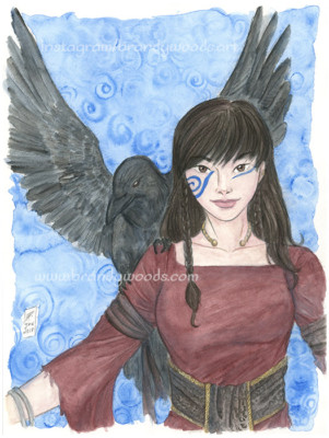 THE MORRIGAN Badb Macha Celtic Goddess Raven Fantasy Pagan Artwork ...