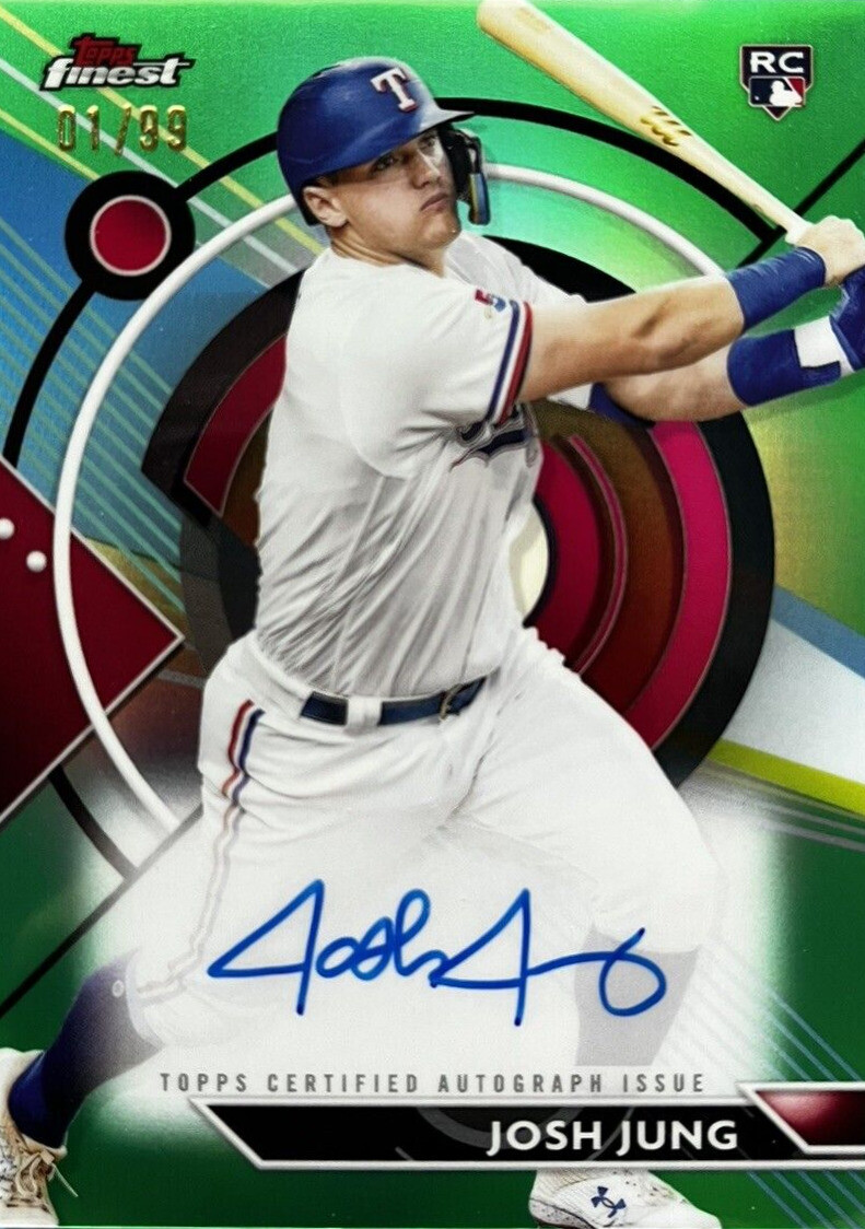 2023 Topps Finest - Finest Autographs Green Refractor #FA-JJ Josh Jung ...