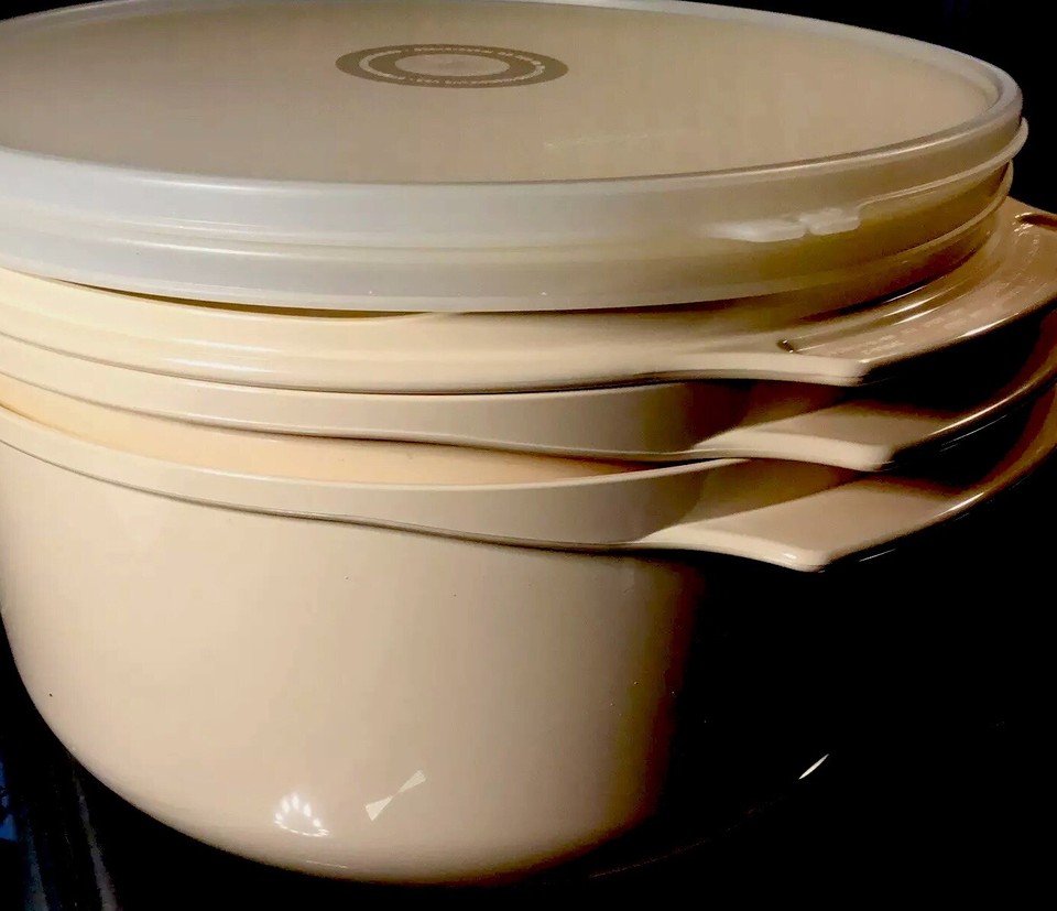 5 PC NEW USA VINTAGE Tupperware (Tupperwave) Stack Cooker for Microwave ...