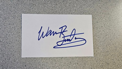 WARREN BEATTY SIGNED 3x5 INDEX CARD AUTOGRAPH - DICK TRACY | eBay