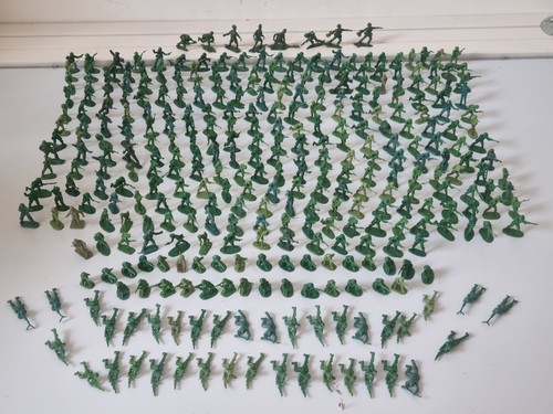 Green Army Soldiers HO OO 1/72 Scale Plastic Toy Soldiers Mixed Poses ...