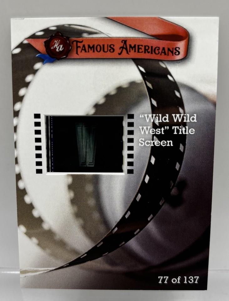 2021 Historic Autographs Famous Americans Film Clip /137 Wild West ...