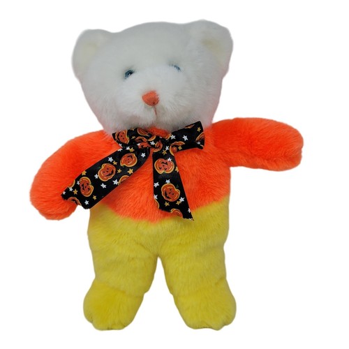 Halloween Plush Candy Corn Bear Sugar Loaf Teddy Bear Stuffed Animal ...