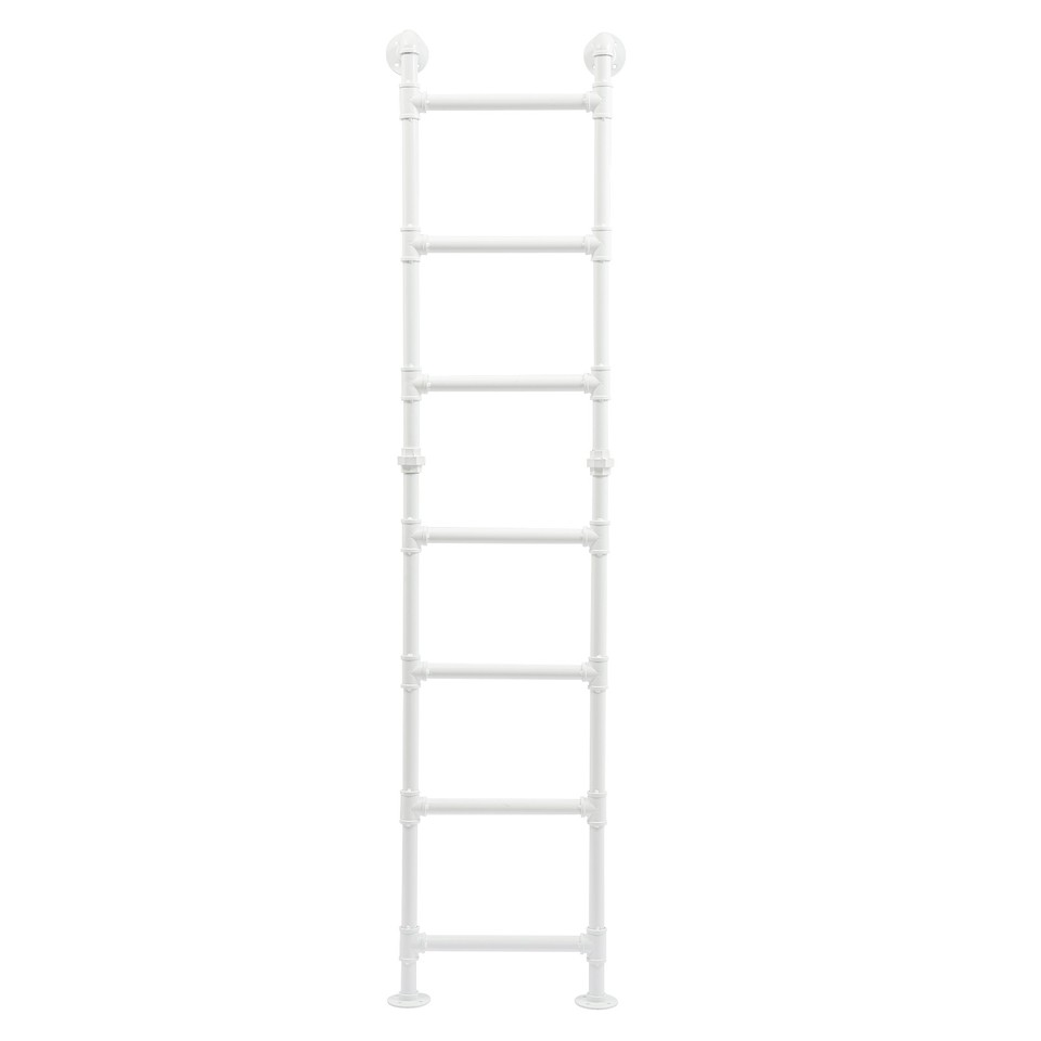 Modern Bunk Bed Ladder 7-Step Ladder High Loft Attic Step Ladders White ...