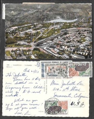 1963 Cameroun Postcard - Yaounde - Aerial View | eBay