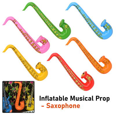 Inflatable Saxophone Blow Up Toys Guitars Party Prop Kids Music ...