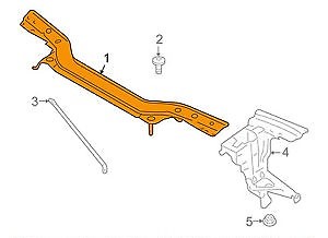 NEW BMW Z4 E89 RADIATOR SUPPORT MEMBER 51647219320 7219320 OEM | eBay
