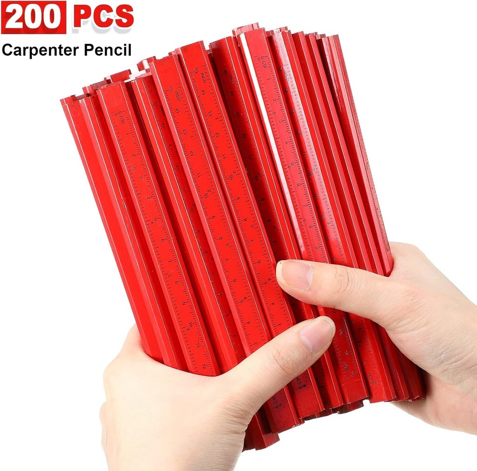 202 Pcs Carpenter Pencil Set 200 Pcs Flat Construction Pencils | eBay