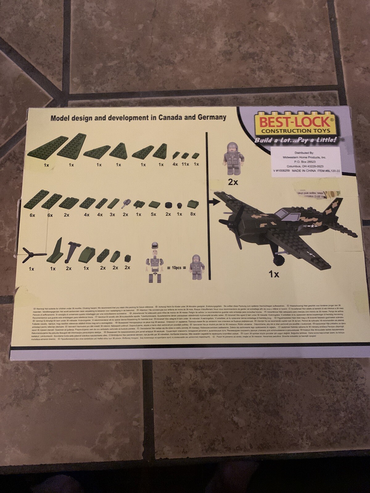 BEST-LOCK, Military P-40 Fighter Plane w/ 2 Minifigs and Over 100 ...