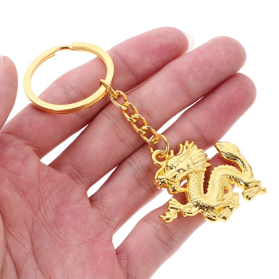 2pcs Zodiac Dragon Key Ring Dragon Keychains 2024 Chinese Dragon ...