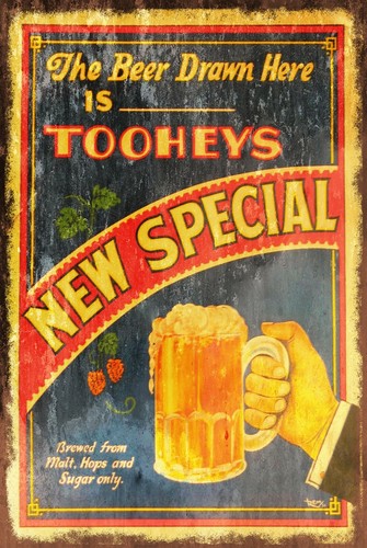 Toohey's New Special Advert Vintage Retro Style Metal Sign Plaque, Beer ...
