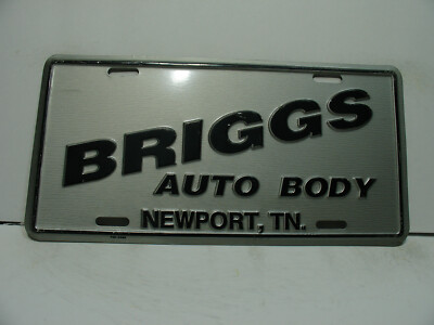 Booster License Plate BRIGGS AUTO BODY Newport, TN 9171 | eBay