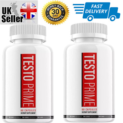 Testo Prime - Natural Test Booster Supplement ( 2X60 Capsules) 2 Month ...