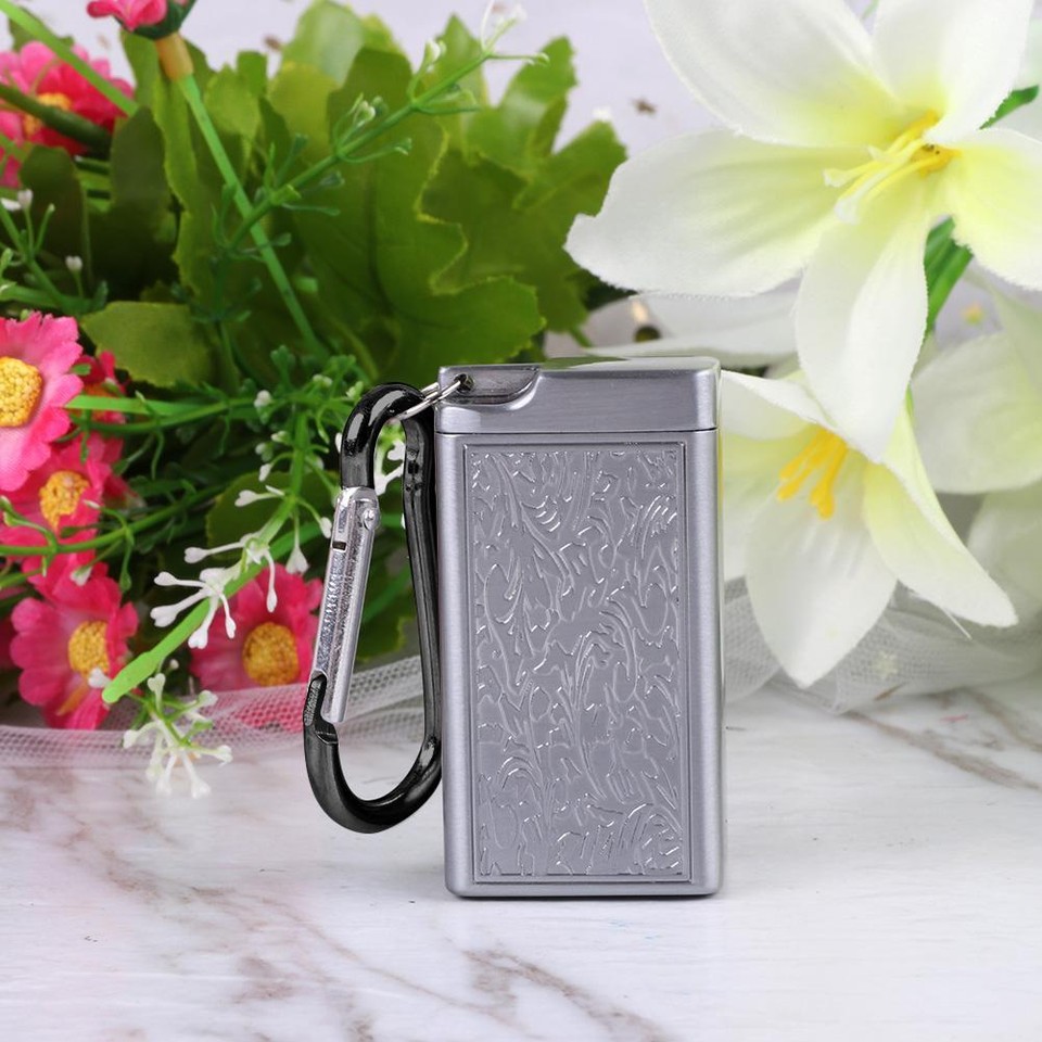 Mini Portable Ashtray Cigarette Keychain Outdoor Metal Pocket Holder ...