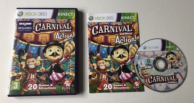 Carnival Games in Action Microsoft Xbox 360 Complete Kinect Required ...