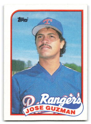 Jose Guzman 1989 Topps BASEBALL #462 Texas Rangers | eBay