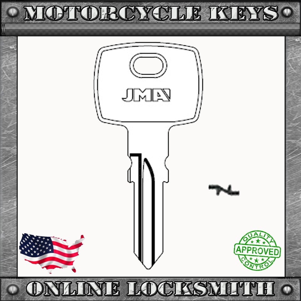 New Black Uncut Motorcycles Key For Various Models W/ Codes: 8001-4000 ...