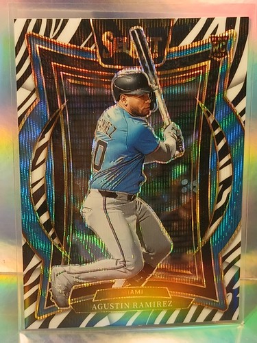 2025 Panini Select Baseball Agustin Ramirez RC Zebra Prizm SSP Rookie ...