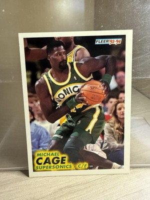 1993-94 Fleer Basketball - #197 Michael Cage Seattle Supersonic | eBay