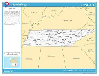Tennessee Time Zone Map With Cities