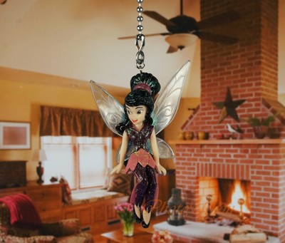 FAIRIES TINKERBELL VIDIA Ceiling Fan Pull Light Lamp Chain Decor K1076 ...
