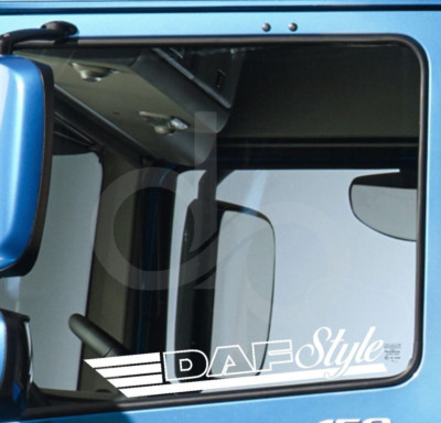 DAF STYLE X2 WINDOW VINYL STICKER HAULAGE XG XF CUSTOMISE TRUCKING DAF ...