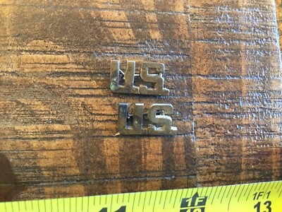 ORIGINAL WWII CBI THEATER MADE US OFFICER COLLAR INSIGNIA PIN PAIR | eBay