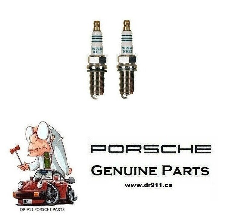 Porsche 911 Set of 2 Iridium Spark Plugs Denso 5345 For Audi ...