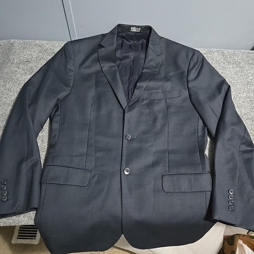Jos A Bank Blazer Mens Size 40R Blue 100% Wool "Metropolitan Model ...