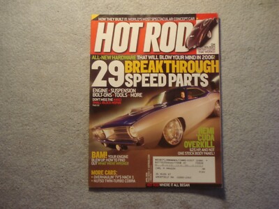 Hot Rod Magazine 2006 April VINTAGE Hot Rods and Custom Cars | eBay