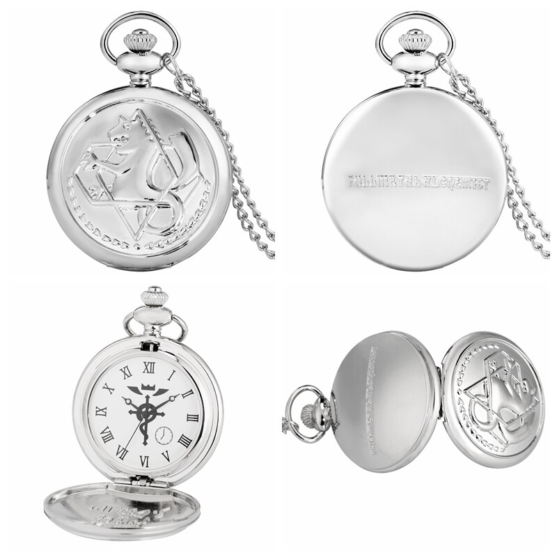 Steampunk Quartz Analog Pocket Watch with Necklace Chain for Women Men ...