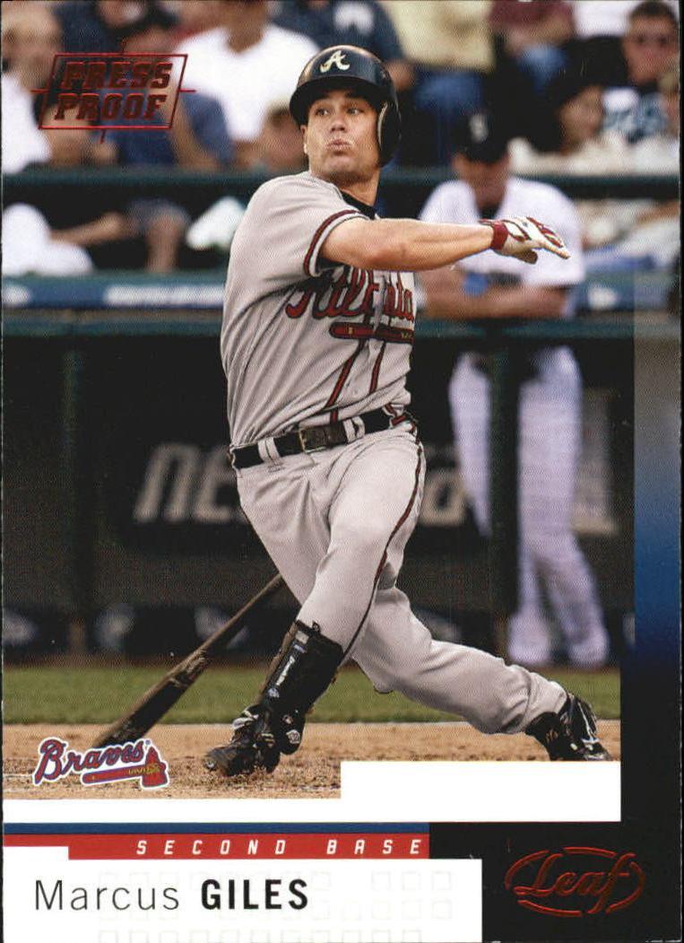 2004 Leaf - Marcus Giles #112 Press Proof Red for sale online | eBay