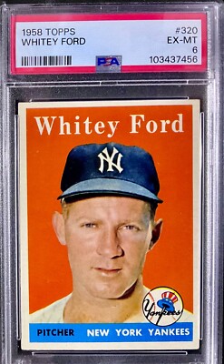 1958 Topps Whitey Ford # 320 New York Yankees HOF PSA 5 | eBay