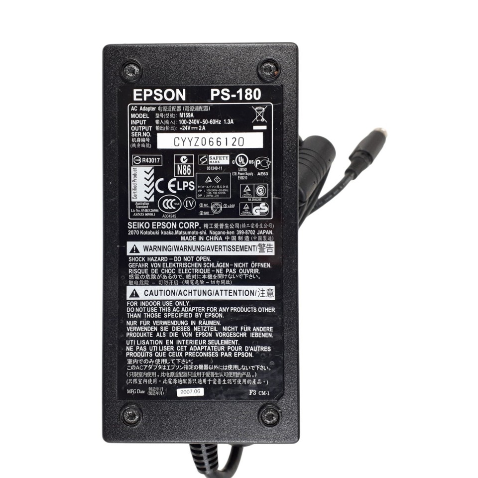 Epson TM-T88P Thermal Receipt Printer M129A W/Power Adapter TESTED ...